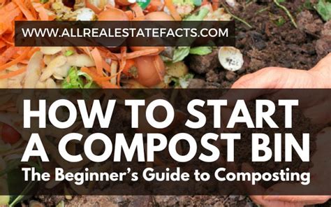 How To Start A Compost Bin The Beginners Guide To Composting Real Estate Facts
