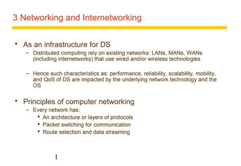 Chapter 3 Networking And Internetworking Ppt