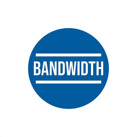 Bandwidth Capacity Network Text Icon Label Design Vector 21470040 Vector Art At Vecteezy