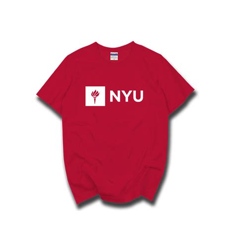 Nyu美国纽约大学校服纪念品校徽全棉半袖t恤学生夏季打底衫上衣 虎窝淘