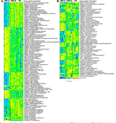 Figure 1 From Sigmoid Colon Mucosal Gene Expression Supports Alterations Of Neuronal Signaling