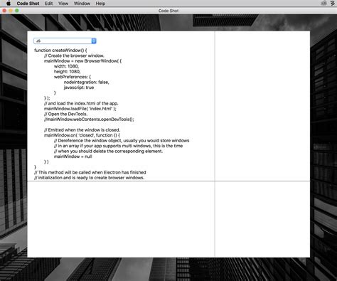 Github Topdowncode Shot Simple Electron Desktop App To Create Nice  Pictures Of Code For