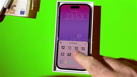 person customizing smartphone screen settings editorial stock image image of personalization