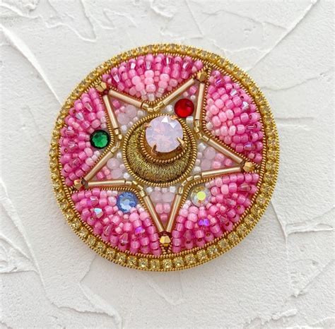 Beautiful Crystal Star Brooch From The Popular Animewith This Brooch