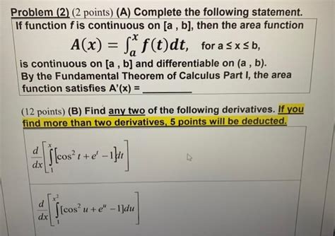 Solved Problem 2 2 Points A Complete The Following