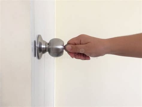 Open The Door With A Key Stock Photo Image Of Lock 123381454