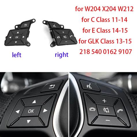 메르세데스 벤츠 C 클래스 Glk W212 X204 W204 용 자동차 스티어링 휠 스위치 버튼 다기능 스티어링 휠 자동 버튼