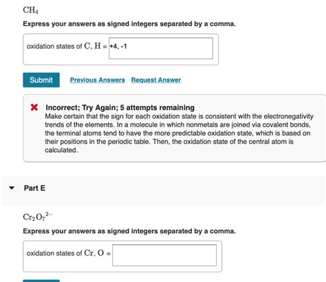 Solved Assign Oxidation States To Each Atom In Each Of The Chegg Com