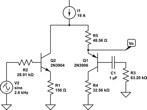 Resistors Applying Hybrid Pi Model Of An Npn Bjt To A Pnp Bjt In Small Signal Analysis