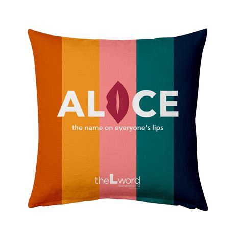 The L Word Generation Q Le Spectacle Dalice Logo Coussin 16 X 16