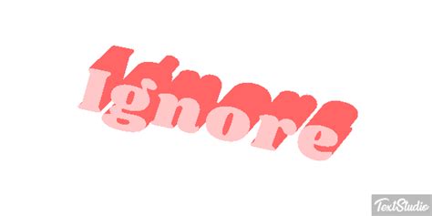 Ignore Word Animated  Logo Designs