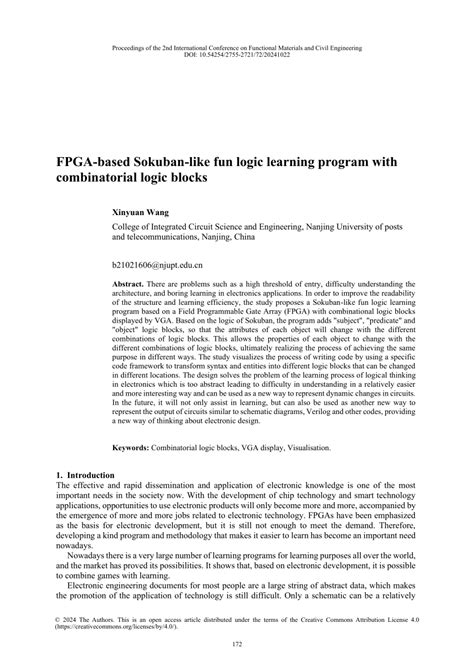 Pdf Fpga Based Sokuban Like Fun Logic Learning Program With