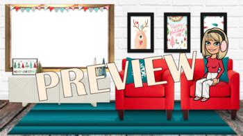 December Bitmoji Classroom By The Sparkling SLP TPT