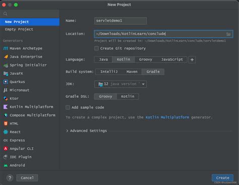 Kotlin服务端、web端开发如何新建项目kotlin Web Csdn博客