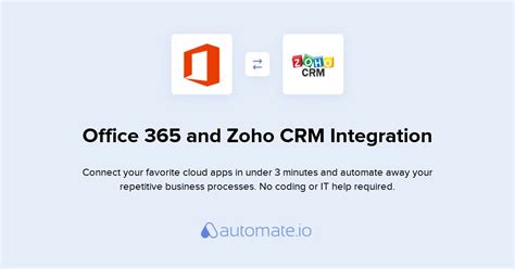 Zoho Outlook 365 Integration Pilotgenuine