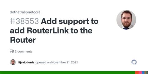 Add Support To Add Routerlink To The Router · Issue 38553 · Dotnetaspnetcore · Github