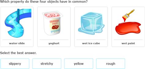 IXL Compare Properties Of Objects Year 3 Science Practice