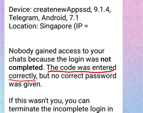 Someone Trying To Gain Access My Account R Telegram