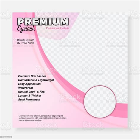 속눈썹 소셜 미디어 템플릿 정사각형 색상 파스텔 현대 Design2 이미지 템플릿7 0명에 대한 스톡 벡터 아트 및 기타 이미지 0명 눈 화장 눈 신체 부분 Istock