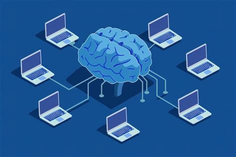 Digital Brain Network Human Intelligence Linked To Technology Premium Ai Generated Image