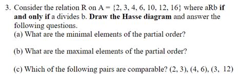 solved consider the relation r on a 2 3 4 6 10 12
