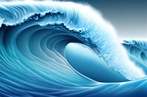 Abstract Blue Color Background Colored Background Generative Ai Stock