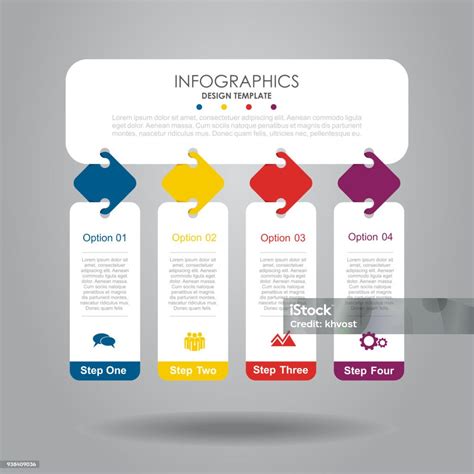 Infographic 템플릿입니다 벡터 일러스트입니다 워크플로 레이아웃 다이어그램 비즈니스 단계 옵션 배너에 사용할 수 있습니다 0명에 대한 스톡 벡터 아트 및 기타 이미지