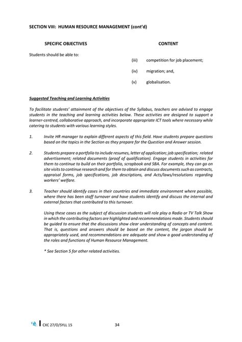 Csec Oa Syllabus Pdf