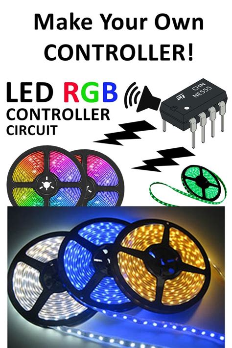 RGB LED Strip Controller Circuit DIY Create Your Own Effects Rgb Led Led Circuit