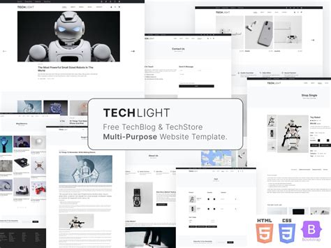 Tech Blog Website Templates Free Download TemplatesJungle Com