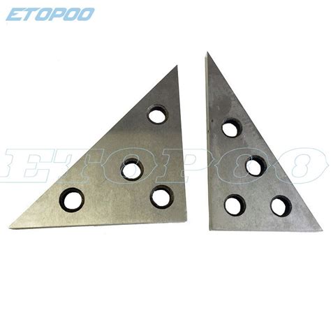 2pcs Precision Angle Plate Set With Four Holes For Grandado