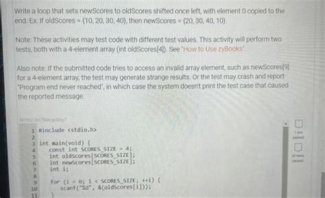 Solved Write A Loop That Subtracts 1 From Each Element In