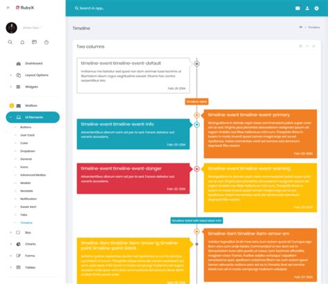 Ruby Bootstrap Admin Template Dashboard Admin Template