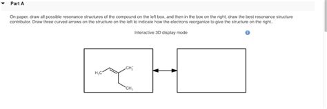 Solved Part A On Paper Draw All Possible Resonance