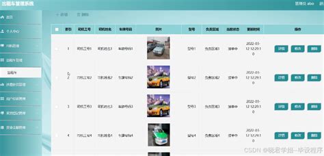 Nodejs毕设出租车管理系统程序论文 Csdn博客