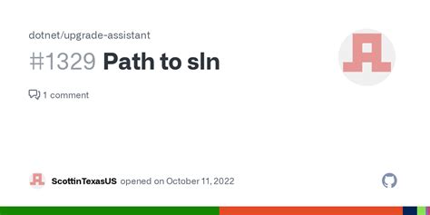 Path To Sln Issue 1329 Dotnet Upgrade Assistant GitHub