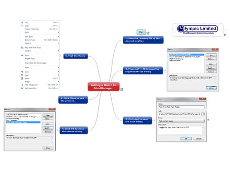 Adding A Macro To MindManager MindManager Mind Map Template Biggerplate