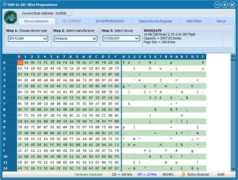 ultra serial memory programmer i2c tools