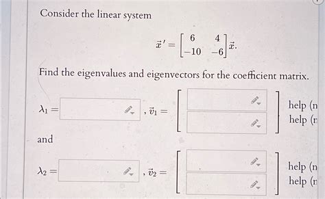 Solved Consider The Linear Systemvec X Vec X Find Chegg Com