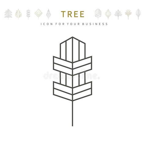 Tree Template Design Stock Vector Illustration Of Conceptual
