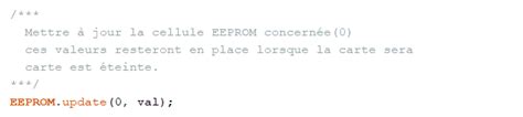 Guide Pour Enregistrer Des Données Dans La Mémoire Eeprom Dune Carte