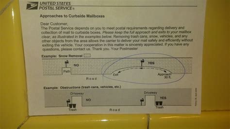 Savoy Ryan Home Mailbox Rules From The USPS In Our Mailbox It S True