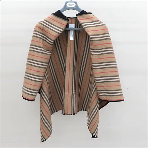 버버리 리버시블 스트라이프 판초 케이프 럭셔리바이 중고명품