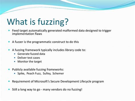 Ppt Fuzzing For Security Flaws Powerpoint Presentation Free Download Id6855064