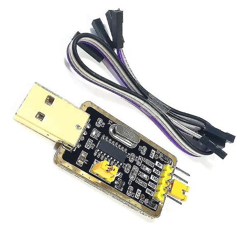 1pcs Ch340g Rs232 Usb To Ttl Converter Module Uart Serial Port Stc Dowanloader Programmer Brush