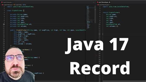 java 17 records how to get started youtube
