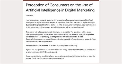 Consumer Perception Of Artificial Intelligence In Digital Marketing R Takemysurvey