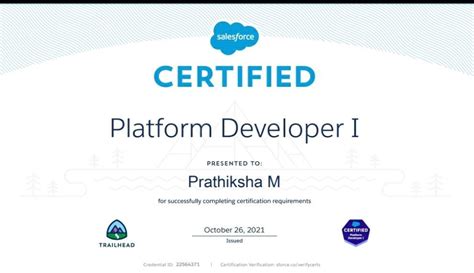 Prathiksha M On Linkedin Salesforce Salesforcecertified