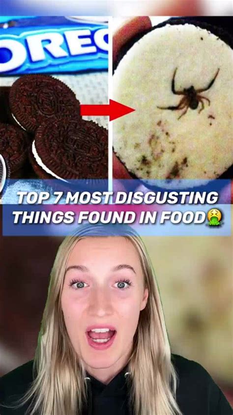 Top 7 Most Disgusting Things Found In Food 🤢 Reels Inet Technology