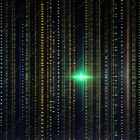 Digital Binary Code Matrix Background Premium Ai Generated Image